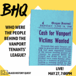 Black History Quest: The Vanport Tenants' League - Oregon Black Pioneers